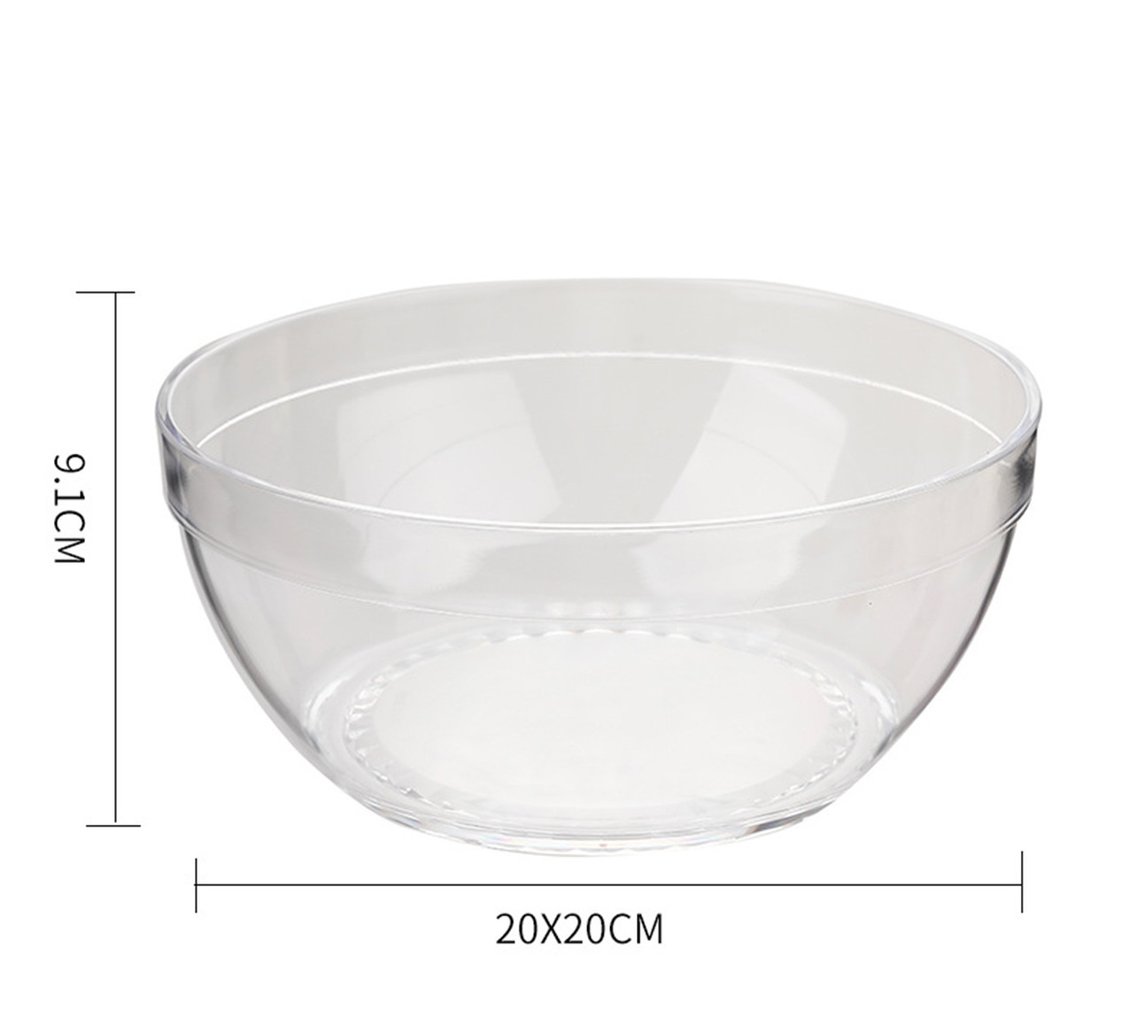 Luxury clear acrylic rice bowl