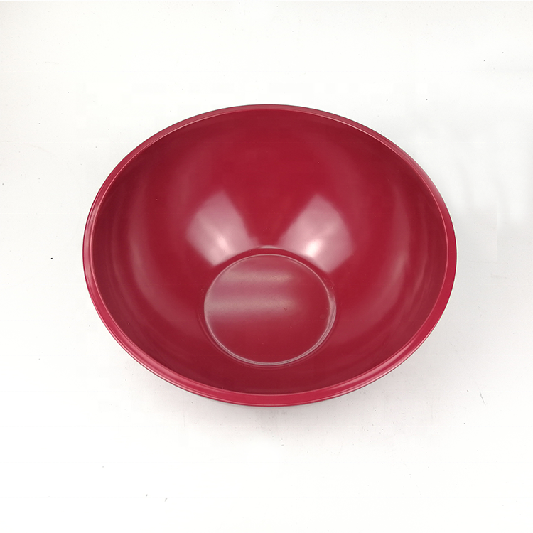 Custom color red big plastic bowl