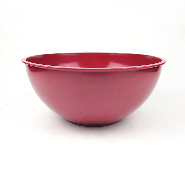 Custom color red big plastic bowl